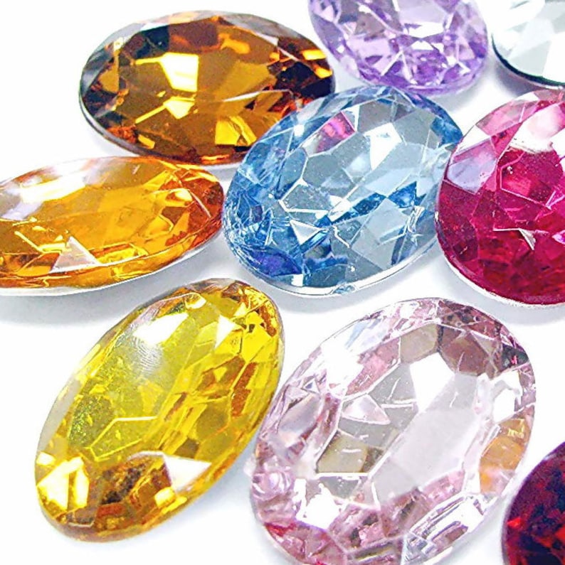 Acrylic Gems Cabochon Treasure Gems Pirate Treasure Hunt - Etsy