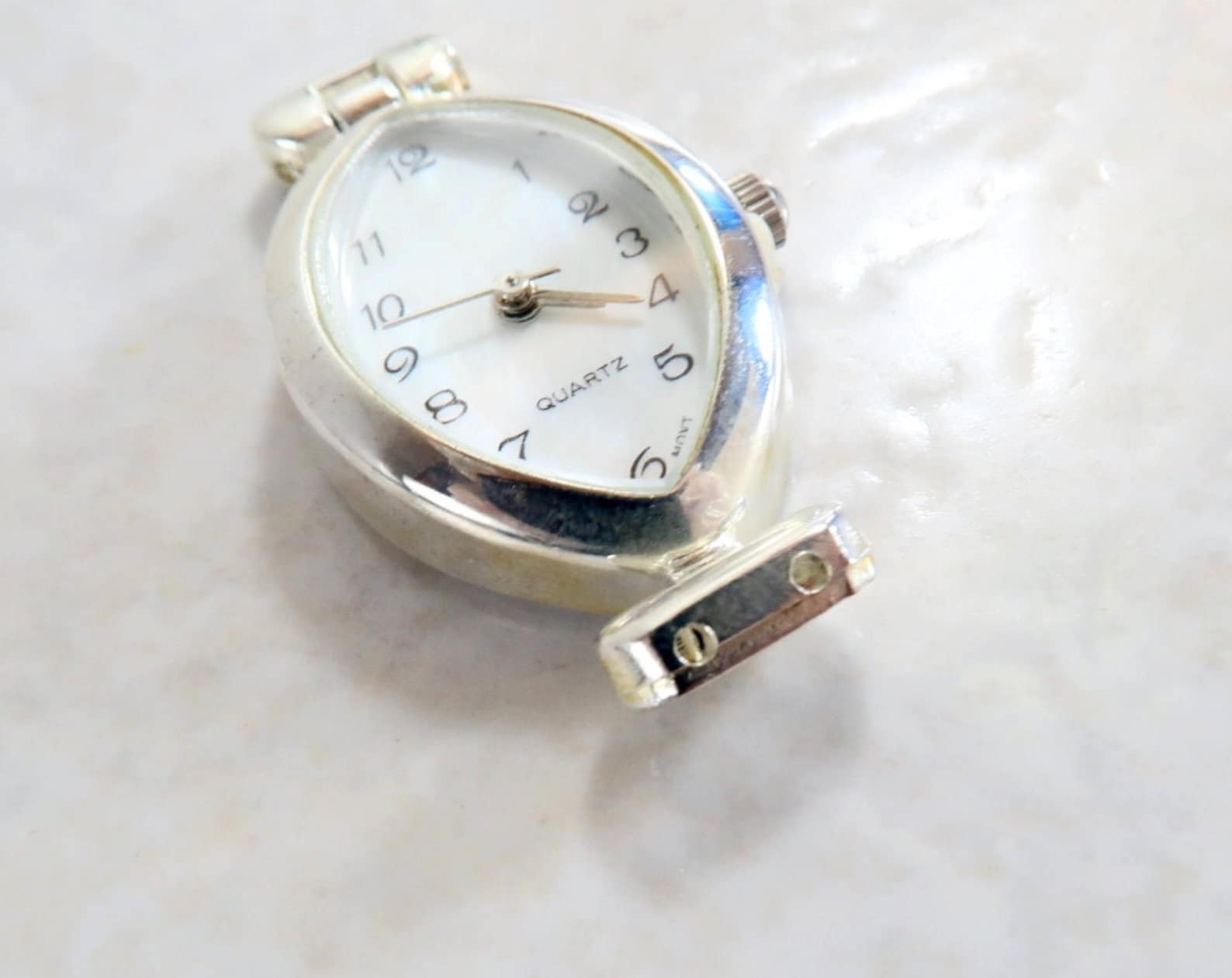 Watch Face for Bracelet Jewelry Craft Making Silver Victoria | Etsy