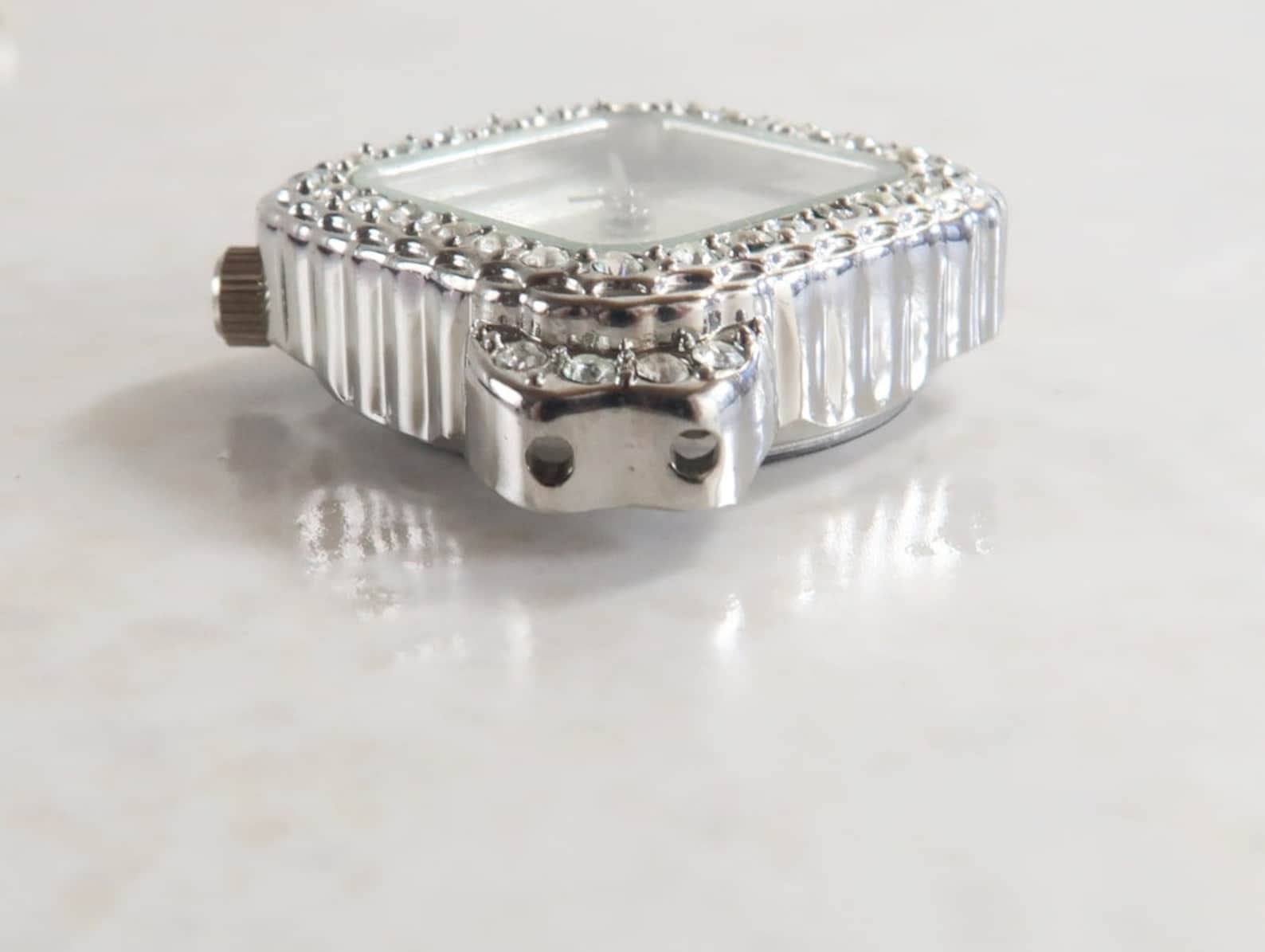 Watch Face for Bracelet Jewelry Craft Making Silver Victoria | Etsy