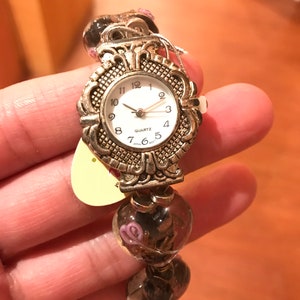 Watch Faces for Bracelet Jewelry Making, Antique Gold Round Frame for ...
