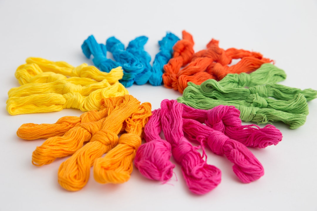 Embroidery Floss Thread, Cotton Floss Cross Stitch Kit Braid Bracelet ...