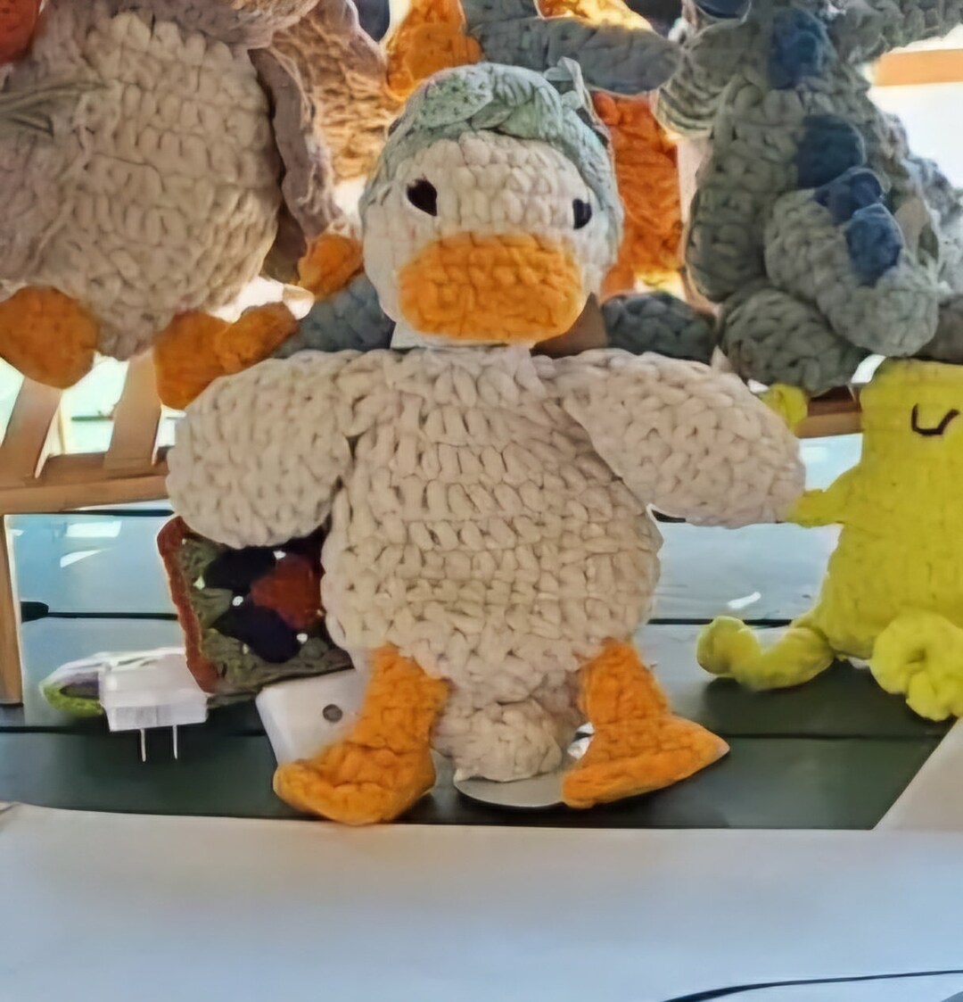 Della the Ducky - Finished Duck Plushie, Plush Duck Toy Handmade - Etsy