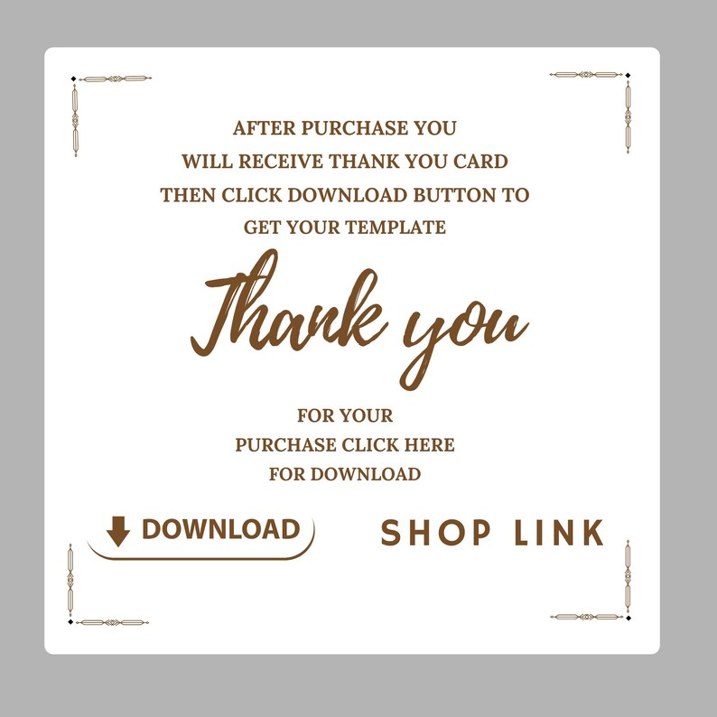 Gold Funeral Program Template, Memorial Service Booklet, Celebration of ...