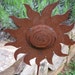 Metal Garden Sun Yard Art - Etsy