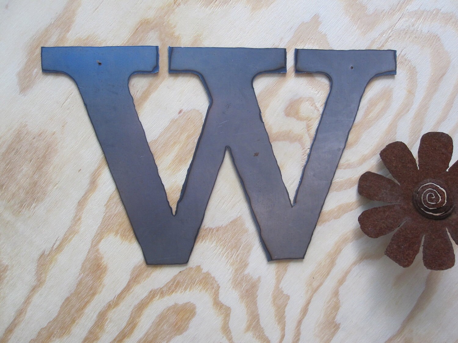 Metal letter W | Etsy