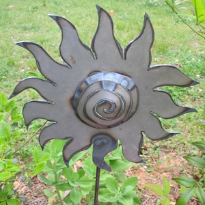 Metal Garden Sun, Yard Art - Etsy