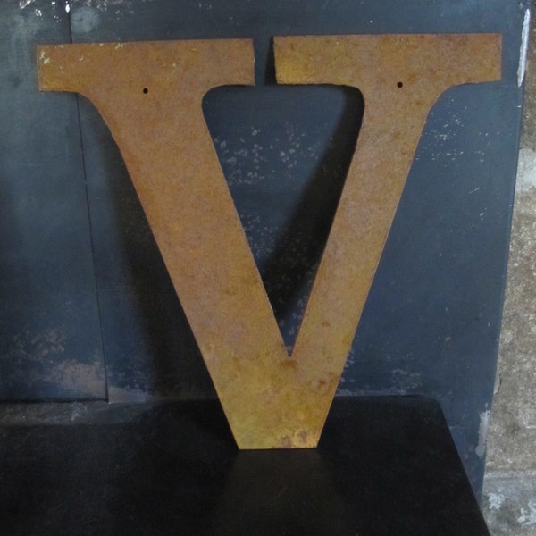 Wooden Letter V - Etsy