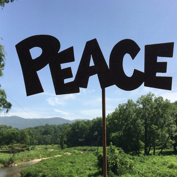 Lighted Peace Sign - Etsy