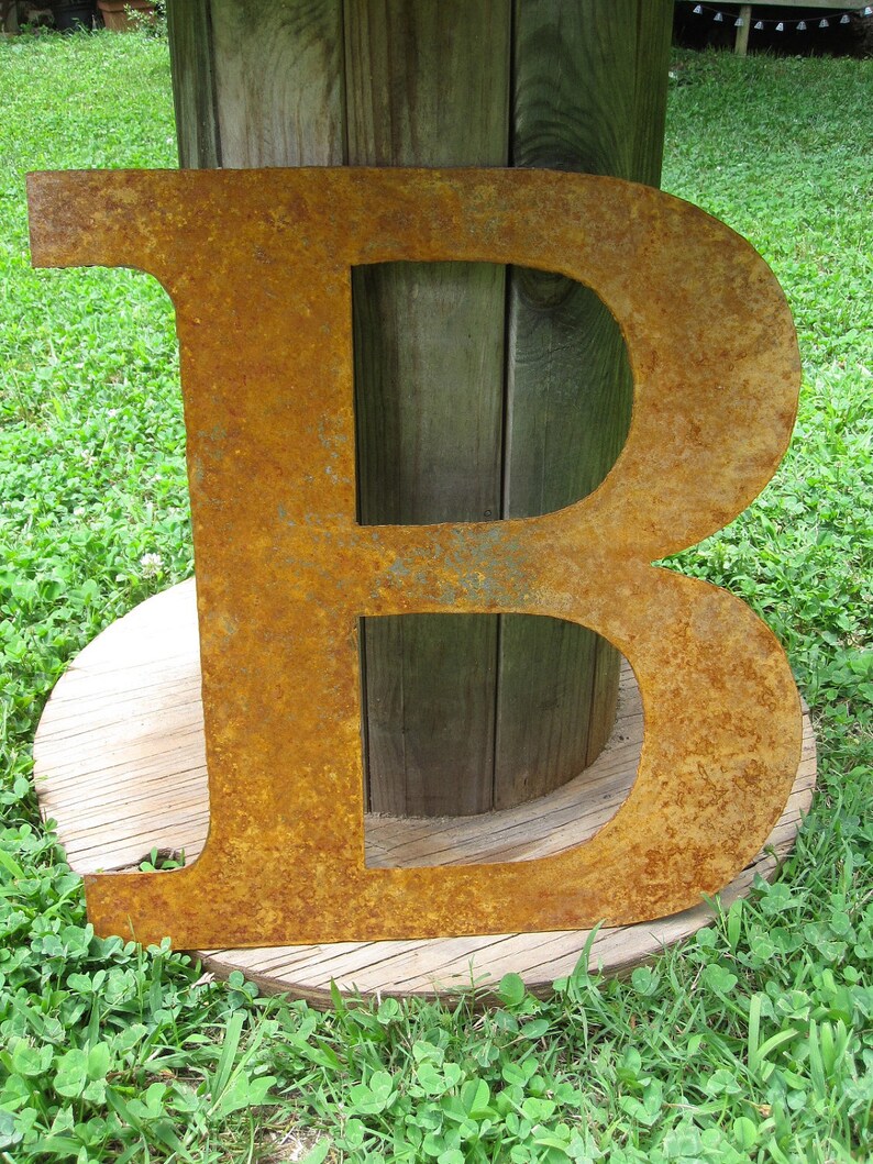 Big Metal Letter b. an Original One of a Kind - Etsy
