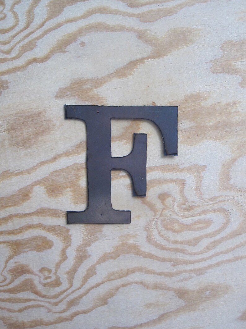 Metal Letter f by Screaming Horse Iron Works at | Etsy