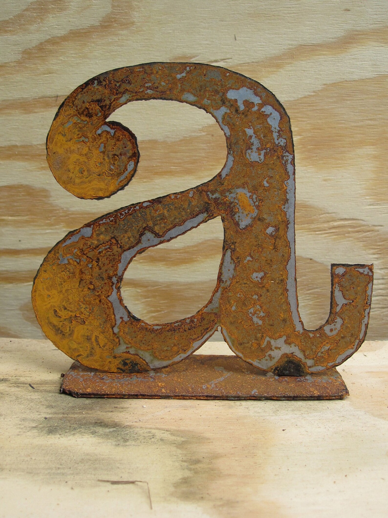 Lowercase Metal Letter a on Stand | Etsy
