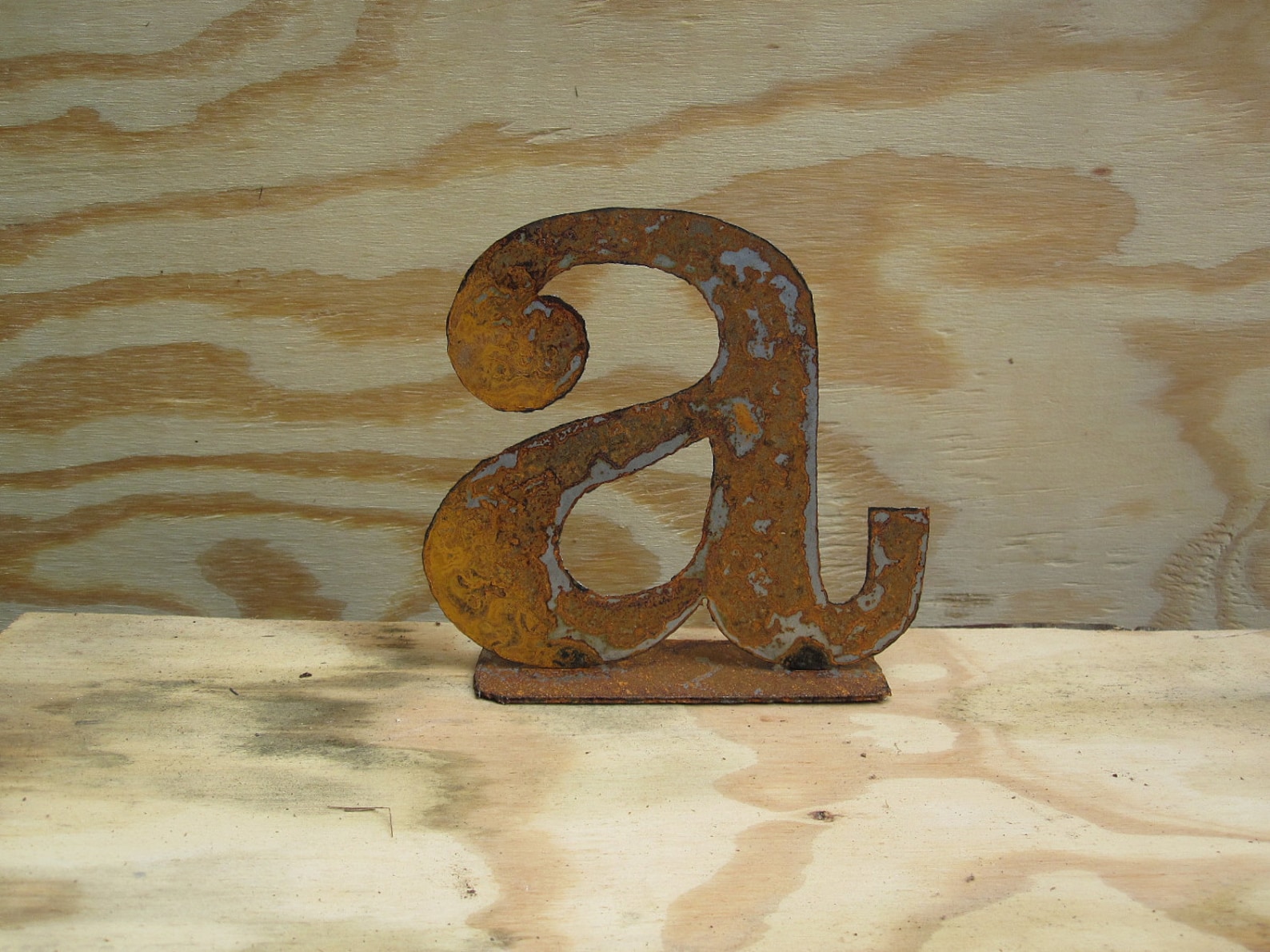 Lowercase Metal Letter a on Stand | Etsy