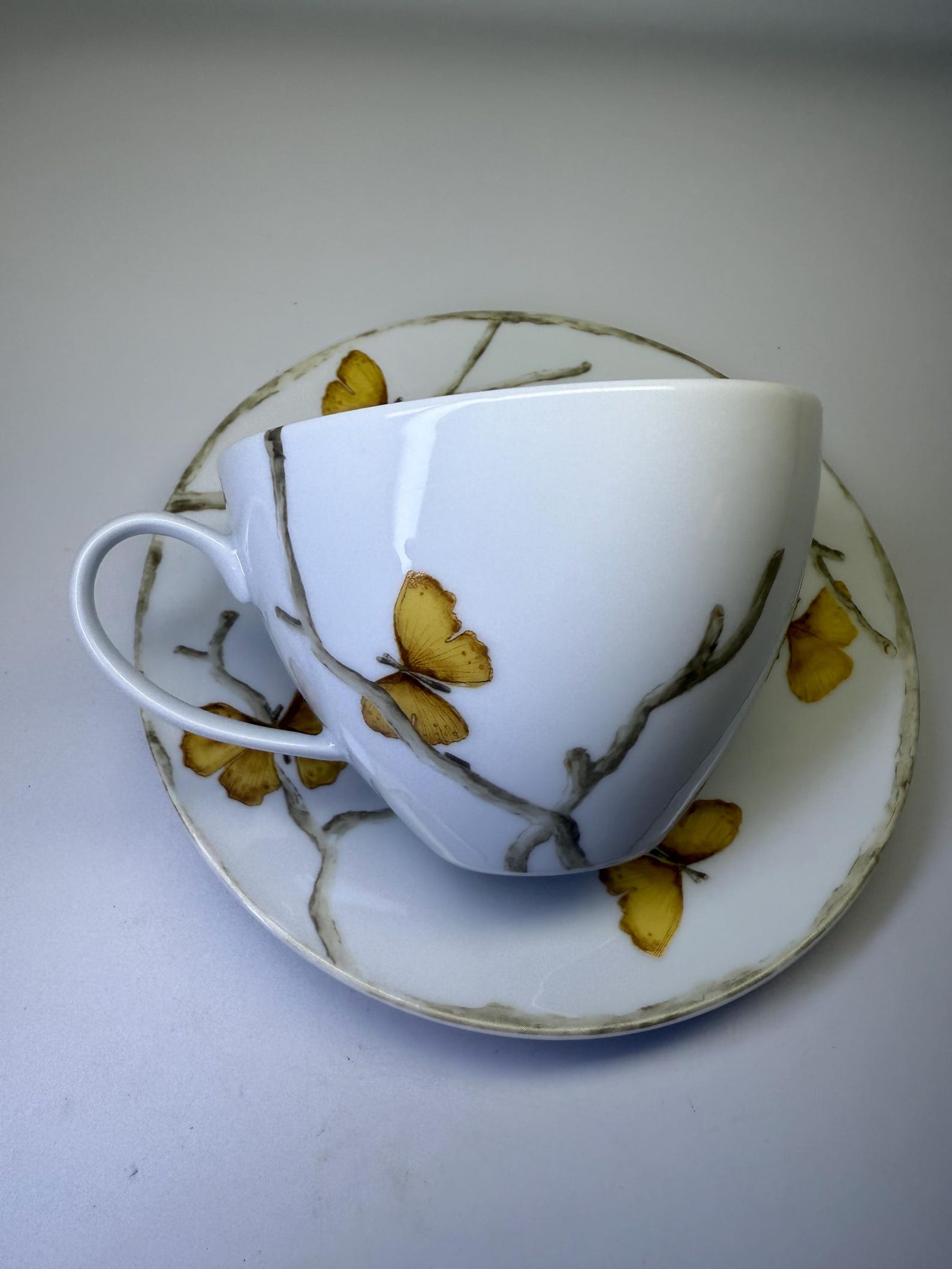 Michael Aram Butterfly Ginkgo Cup and Saucer - Etsy