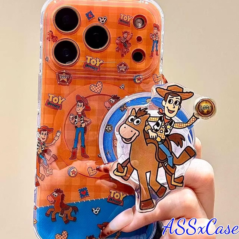 Sheriff Woody Riding Horse Phone Case, Magsafe Stand (iphone 17/16/15 ...