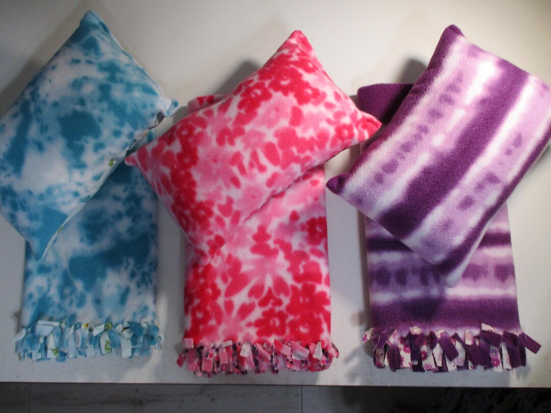 18" Dolls & Baby Dolls Sleep Set Aqua Teal~pink Rose~or Purple Tye Dye ...
