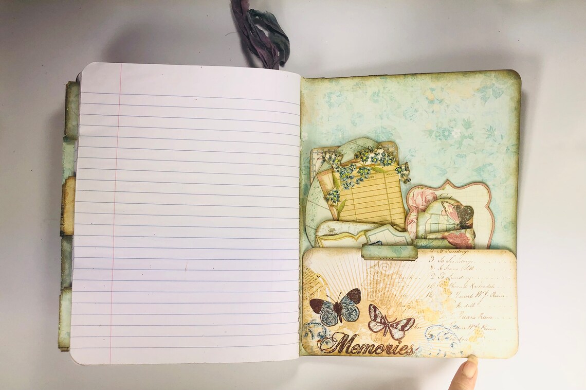 Custom Notebook Altered Notebook Memory Book Diary Personal Journal ...