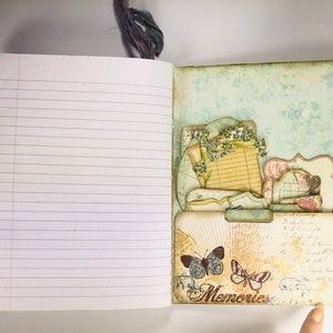Custom Notebook | Altered Notebook | Memory Book | Diary | Personal ...
