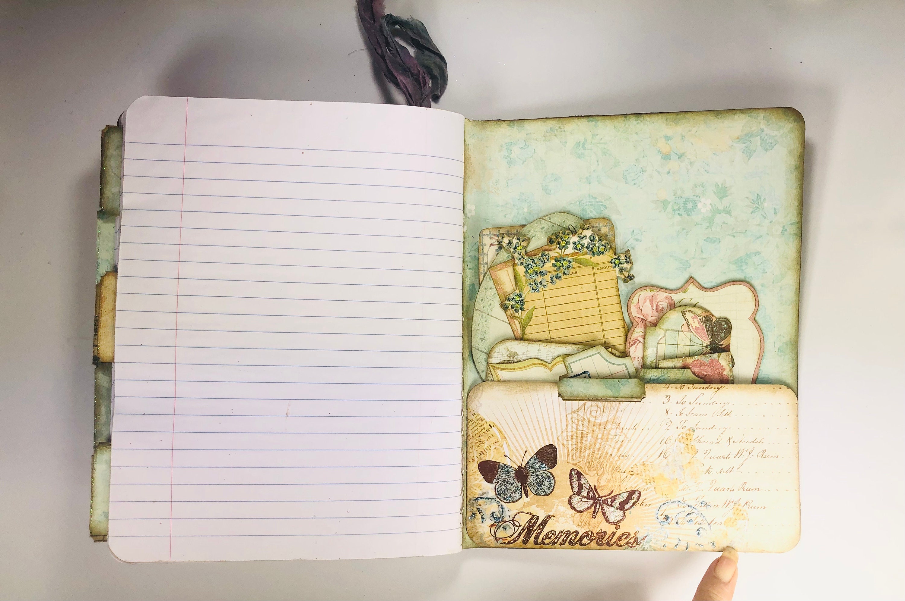 Custom Notebook Altered Notebook Memory Book Diary Personal Journal ...