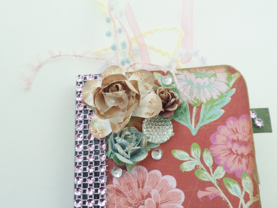 Mini Journal Altered Mini Notebook Notebook Journal - Etsy