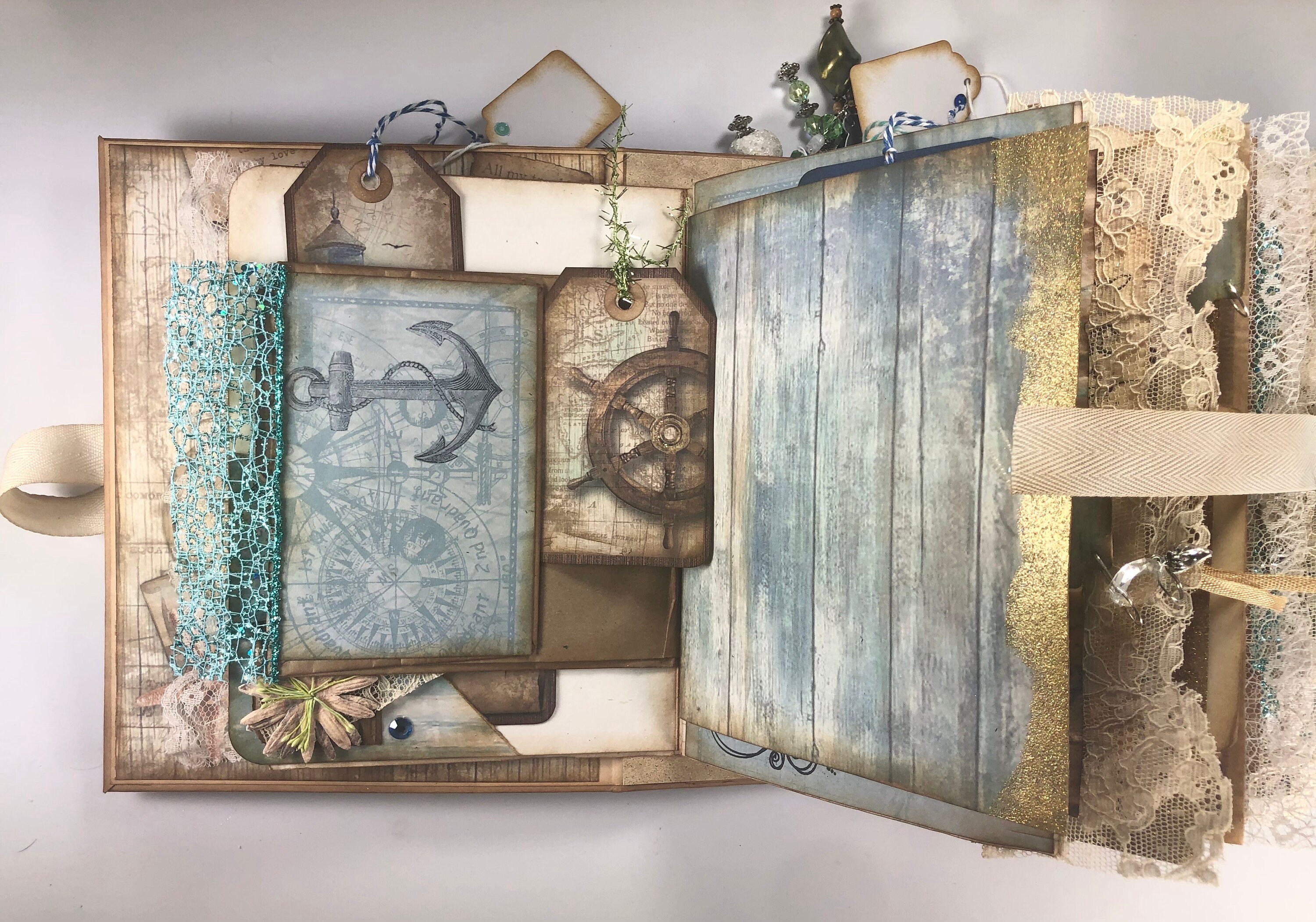 Beach Junk Journal | Junk Journal | Seaside Journal | Beach Theme Book ...
