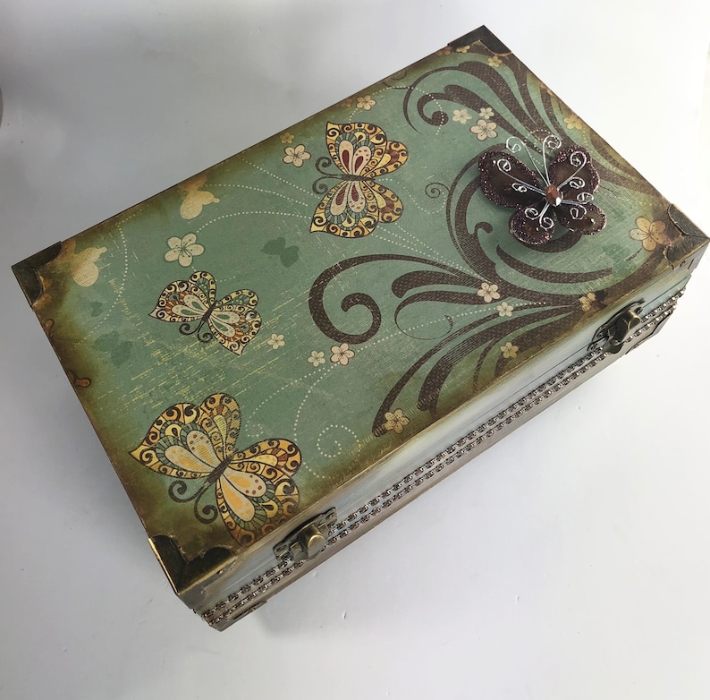 Jewelry Box | Upcycled Jewelry Box | Wooden Jewelry Box | Wooden Box ...