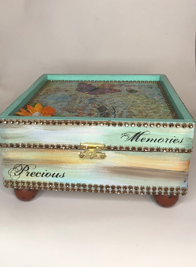 Upcycled Cigarbox Decorated Cigar Box Stash Box - Etsy