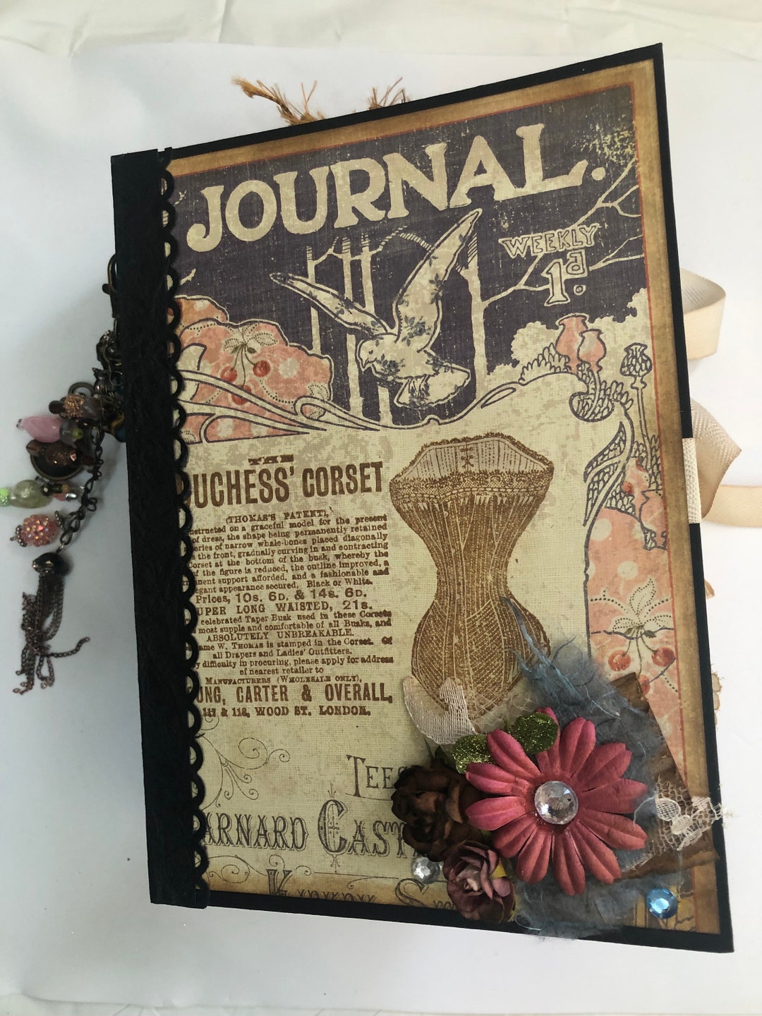 French Style Junk Journal, Retro Junk Journal, Journal, Finished ...