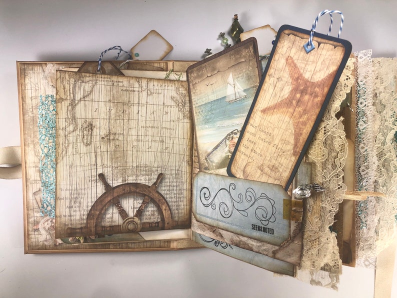 Beach Junk Journal | Junk Journal | Seaside Journal | Beach Theme Book ...