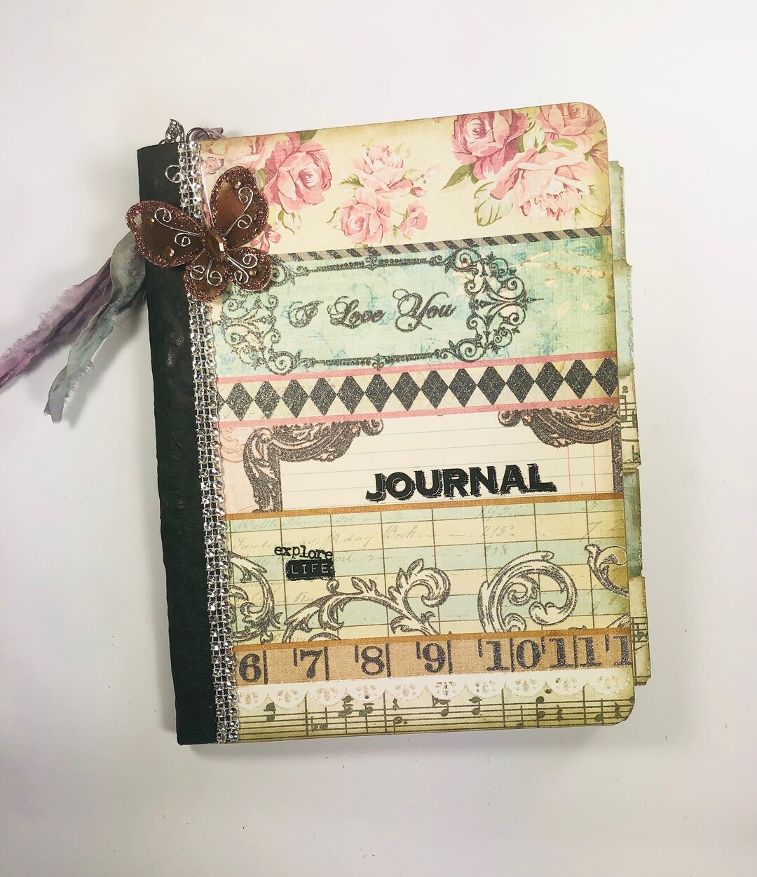 Custom Notebook | Altered Notebook | Memory Book | Diary | Personal ...