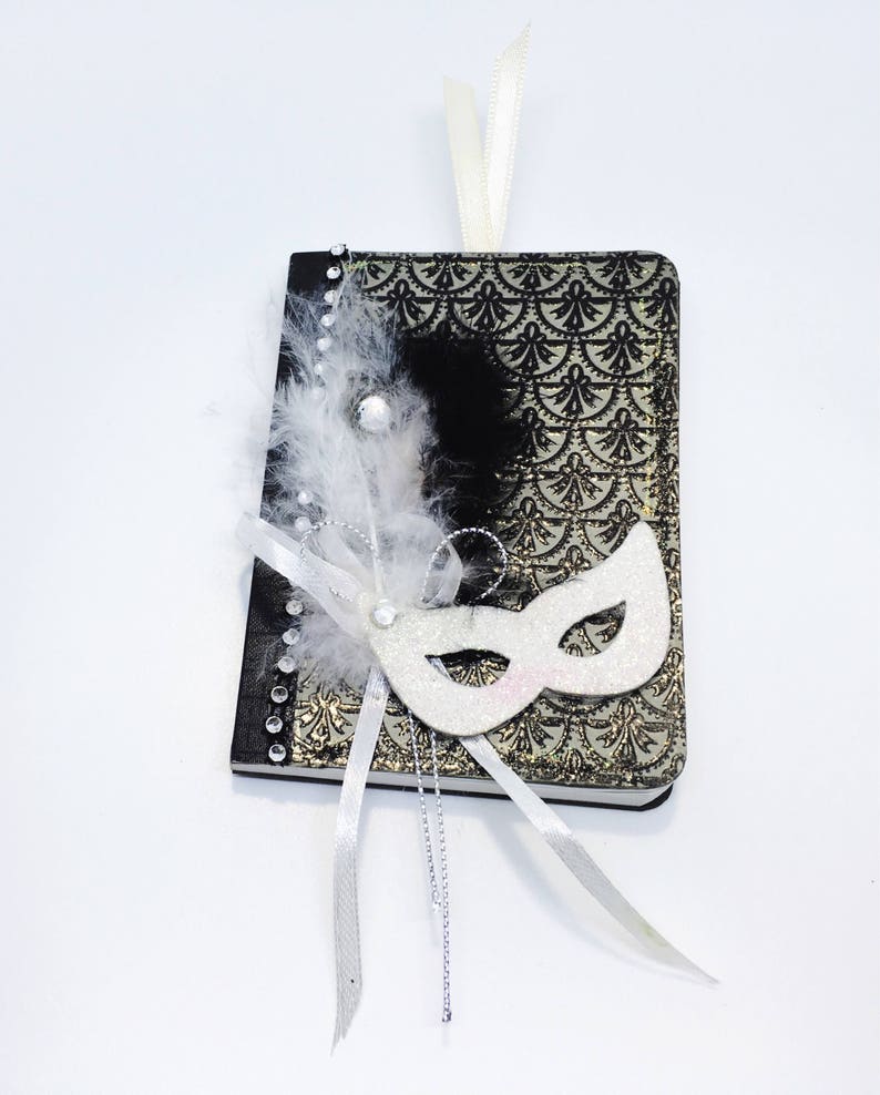 Miniature Journal Silver and Black Journal Writing Book | Etsy