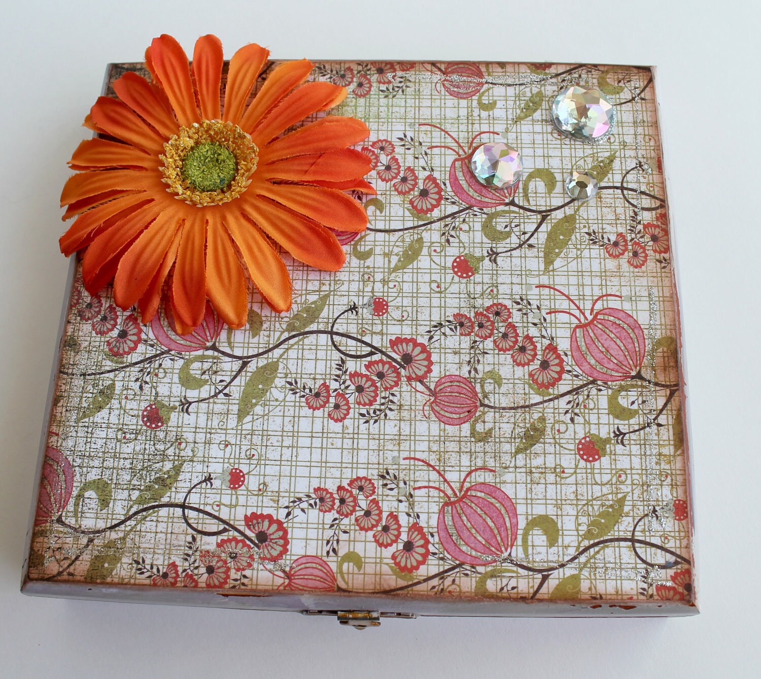 Altered Cigar Box Hand Painted Altered Box Gift Box - Etsy