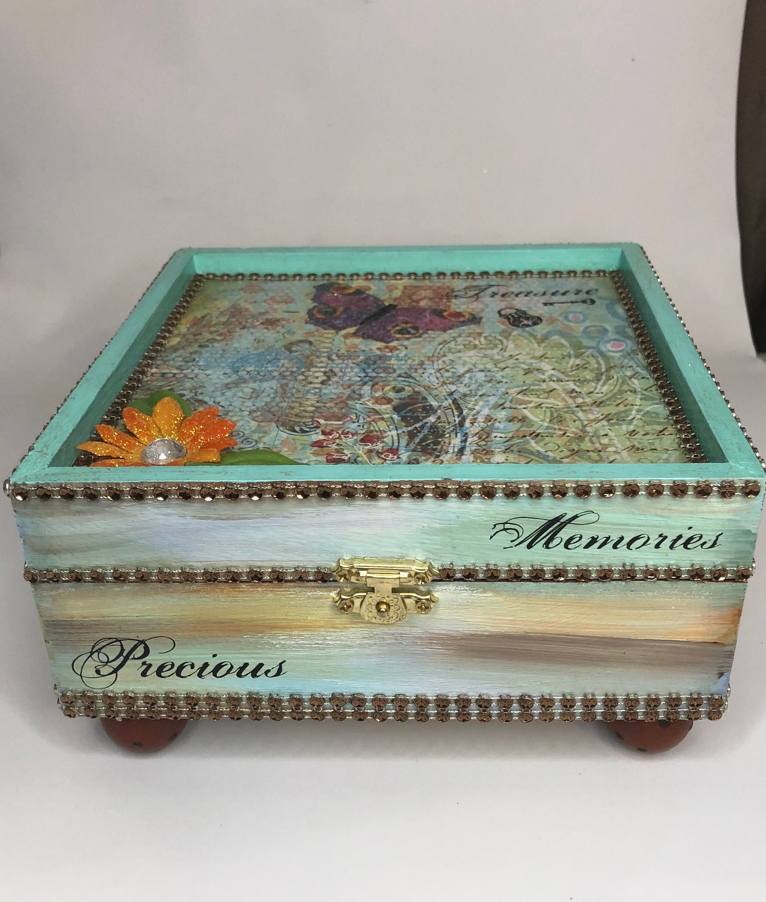 Upcycled Cigarbox Decorated Cigar Box Stash Box - Etsy