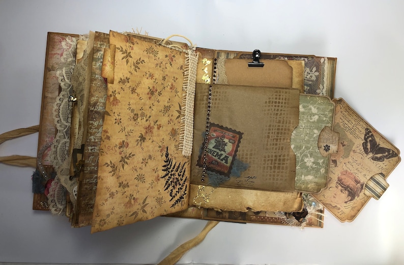 French Style Junk Journal, Retro Junk Journal, Journal, Finished ...