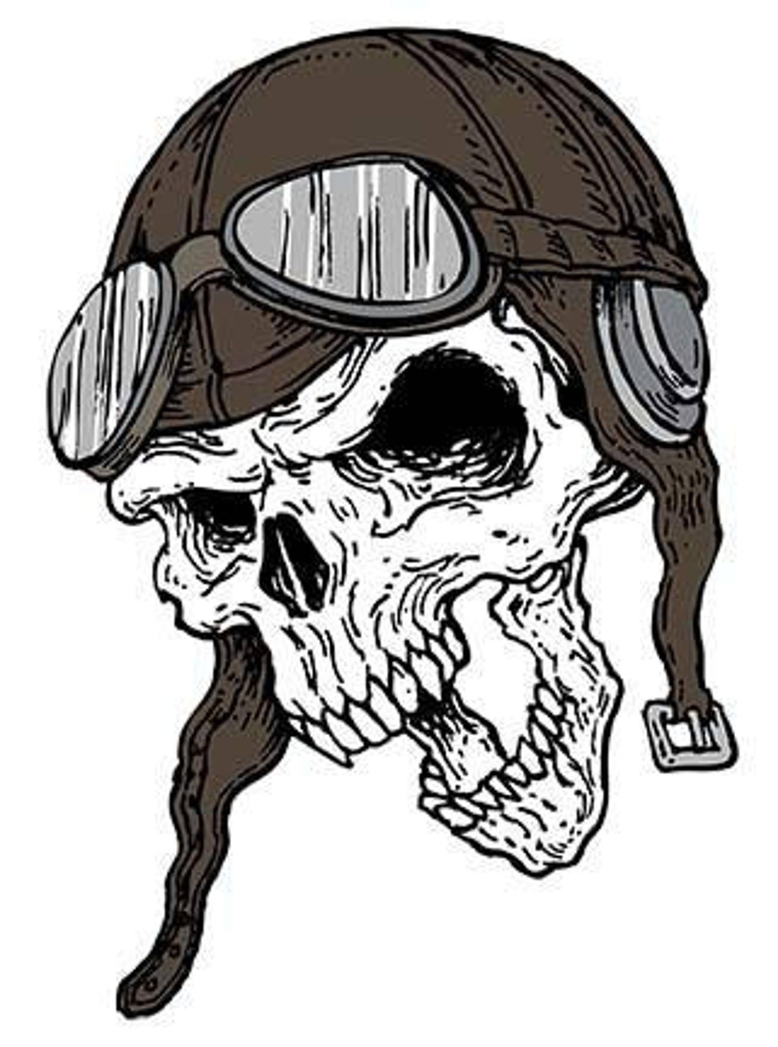 Aviator Skull - Etsy