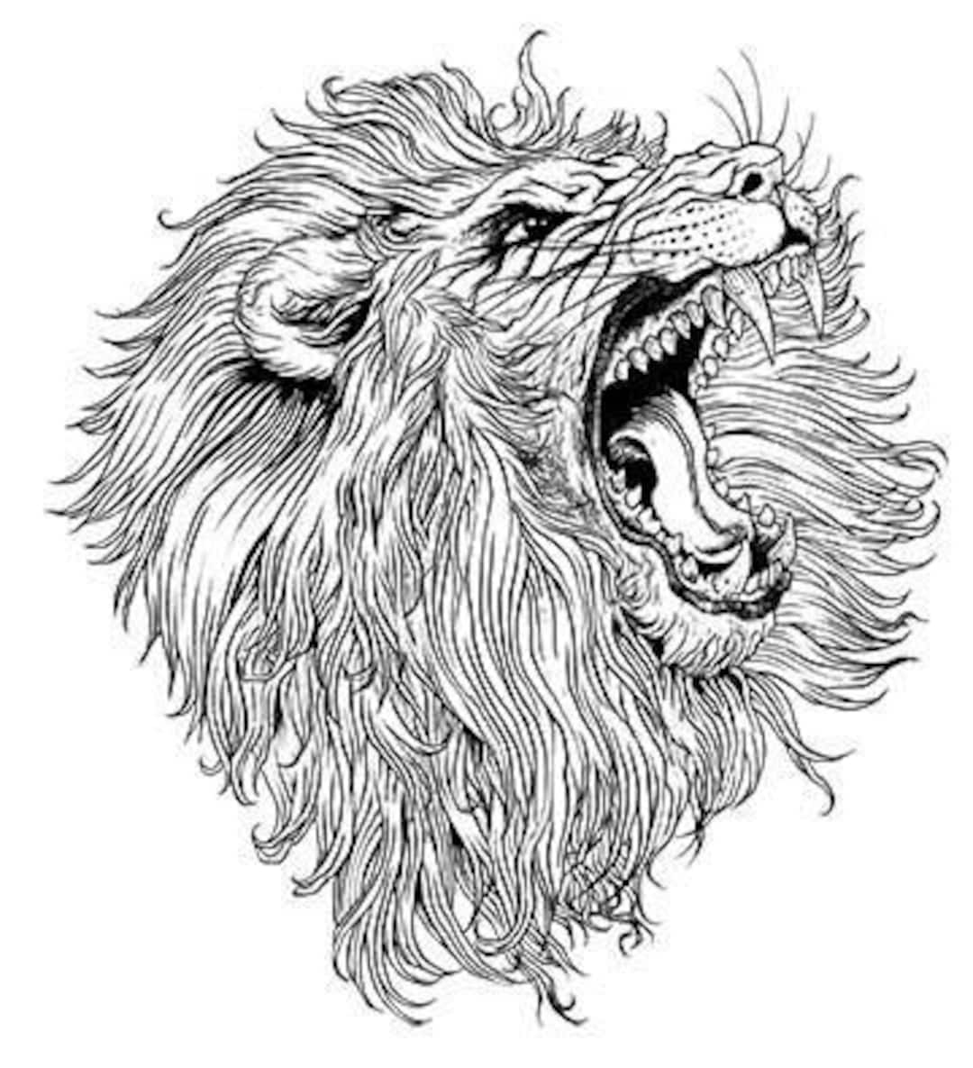 Roaring Lion - Etsy