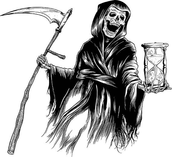 Grim Reaper, Skull, Death, Skeleton, Halloween, Reaper, Scythe, Clip ...