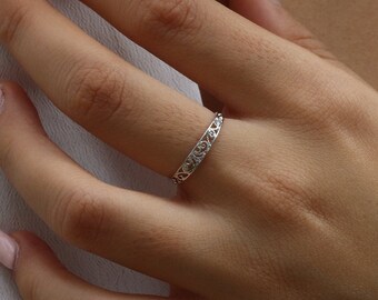 Silver Filigree Ring - Etsy