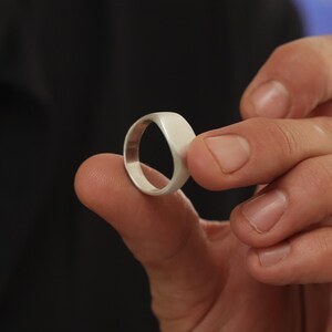 14K Gold Men's Wide Signet Ring, 15 Mm Thick Chunky Flat Top Gold ...