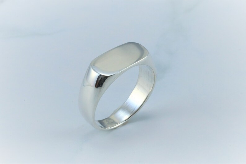 925 Sterling Silver Signet Ring - Etsy