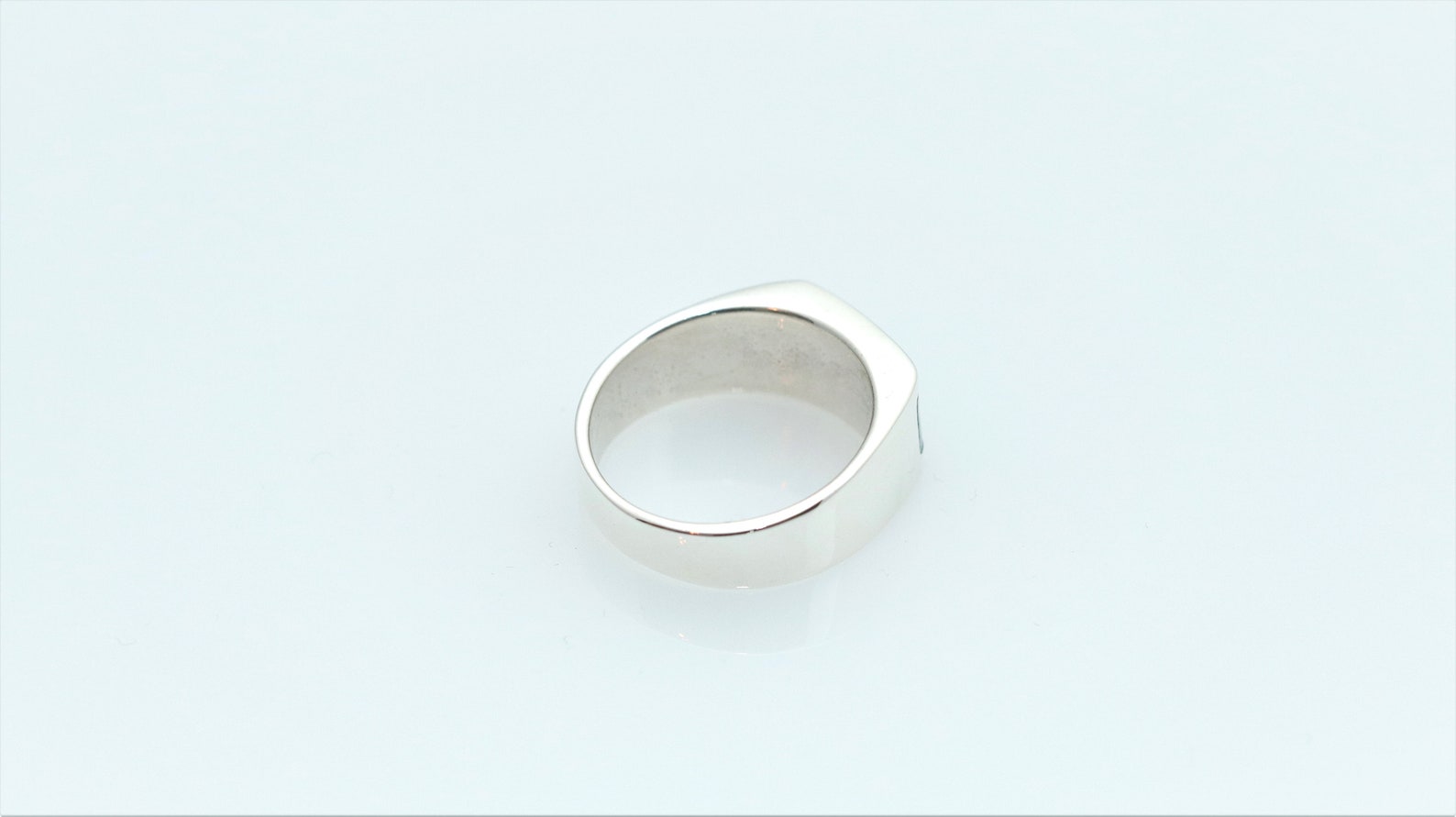 Genuine Silver & Turquoise Thin Ring for Men, Feroza Stone Navajo Ring ...