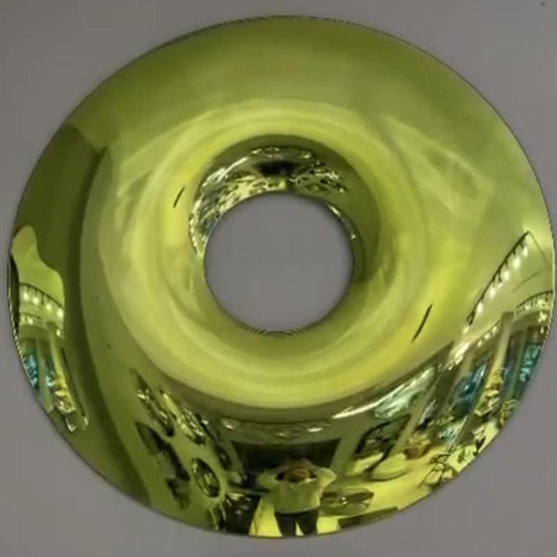 Green Round Convex Mirror - Etsy