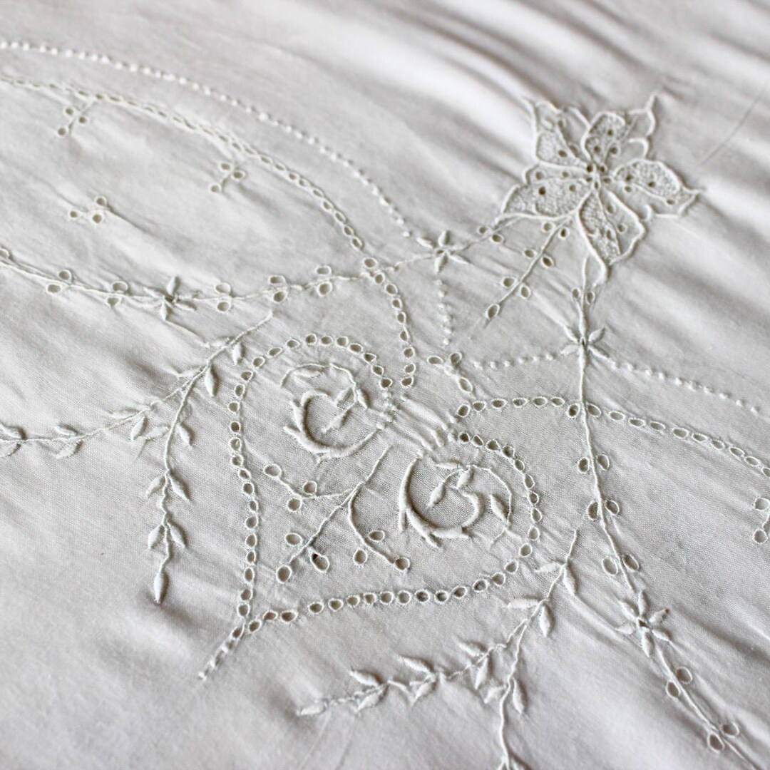 Vintage Bed Sheet Cover Antique Exquisite Quality Cotton Hand ...