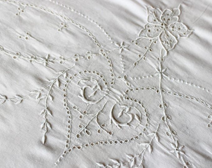 Vintage Bed Sheet Cover Antique Exquisite Quality Cotton Hand ...