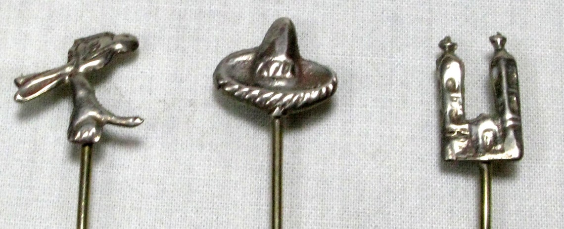 Seven Cocktail Sticks Silver Cocktail Sticks French Cocktail | Etsy