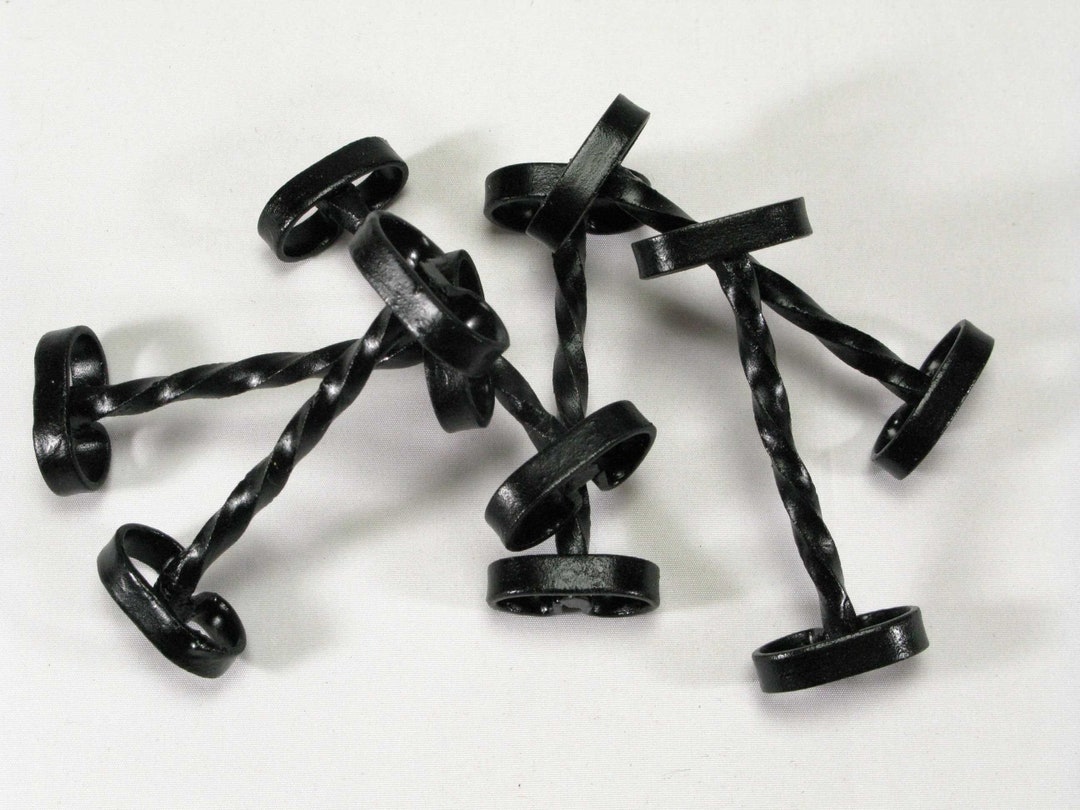 Set of Six French Black Metal Knife Rests, French Knife Rests , Six ...