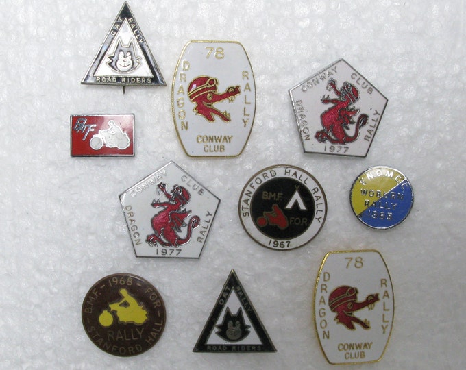 10 Motorcycle Badges Dragon Rally Badges Rally Badges Motor - Etsy