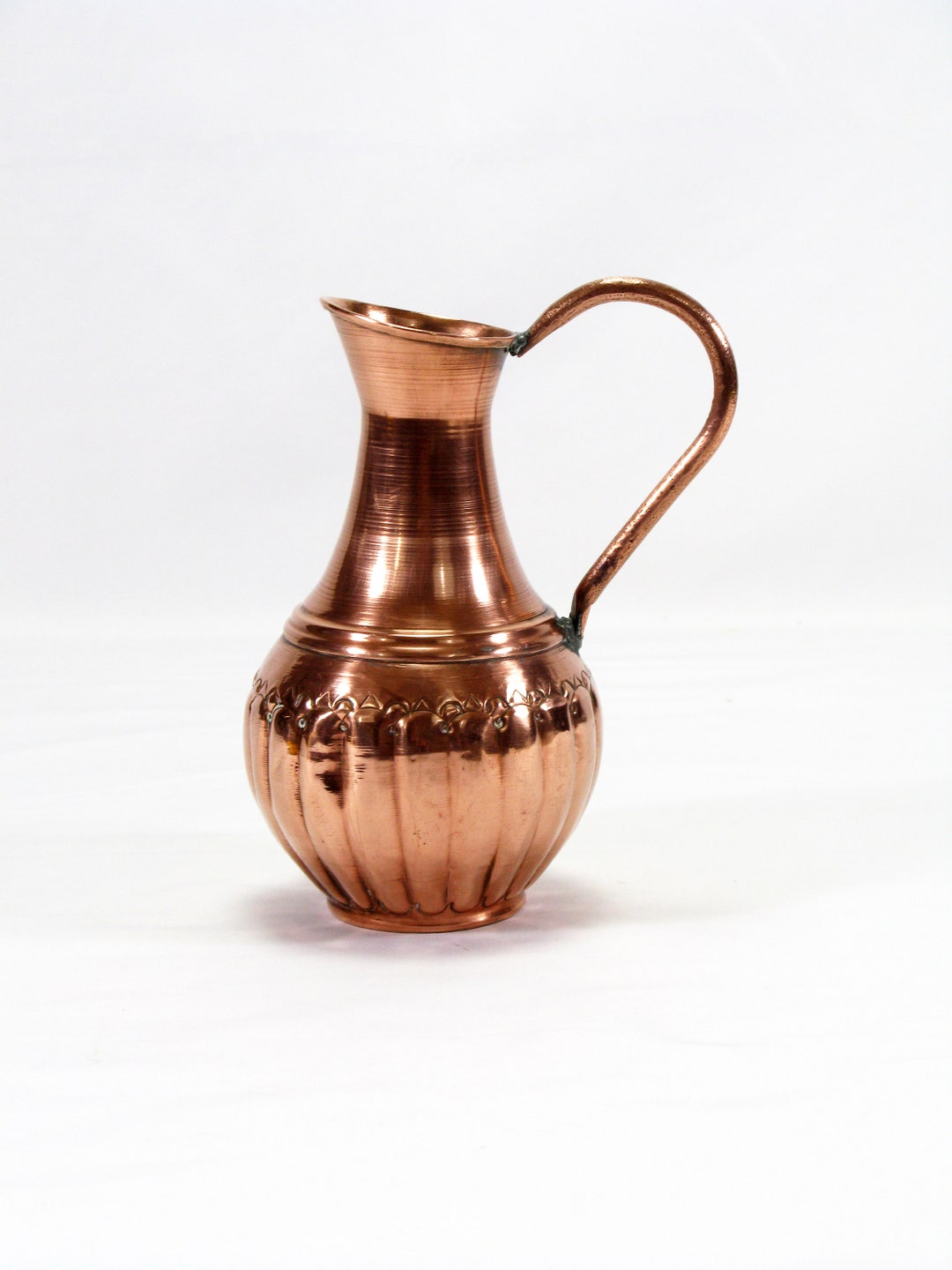 Vintage Copper Jug, Hand Forged Copper Jug, Swan Neck Copper Jug, North ...