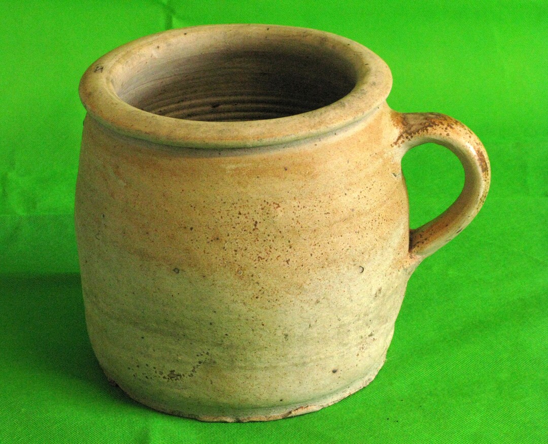 Kitchen Utensil Pot, French Kitchen Pot, French Stoneware Jar , Storage ...