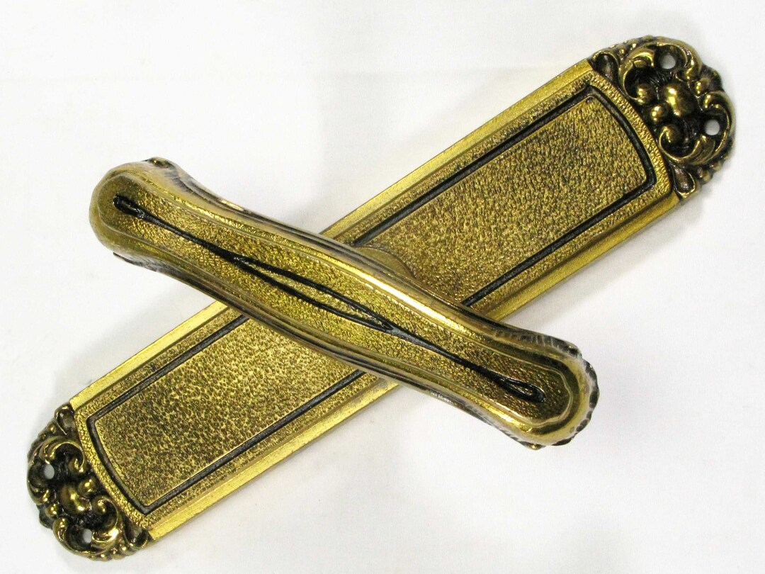 French Brass Rococo Revival Window Latch, French Rococo Window Handle ...