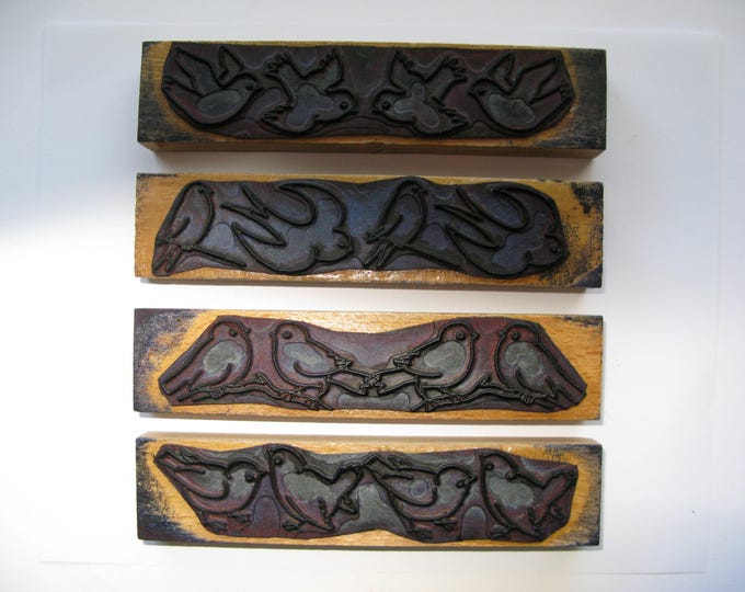 Four French Stencils, Embroidery Stencils, Linen Stencils, Wooden ...